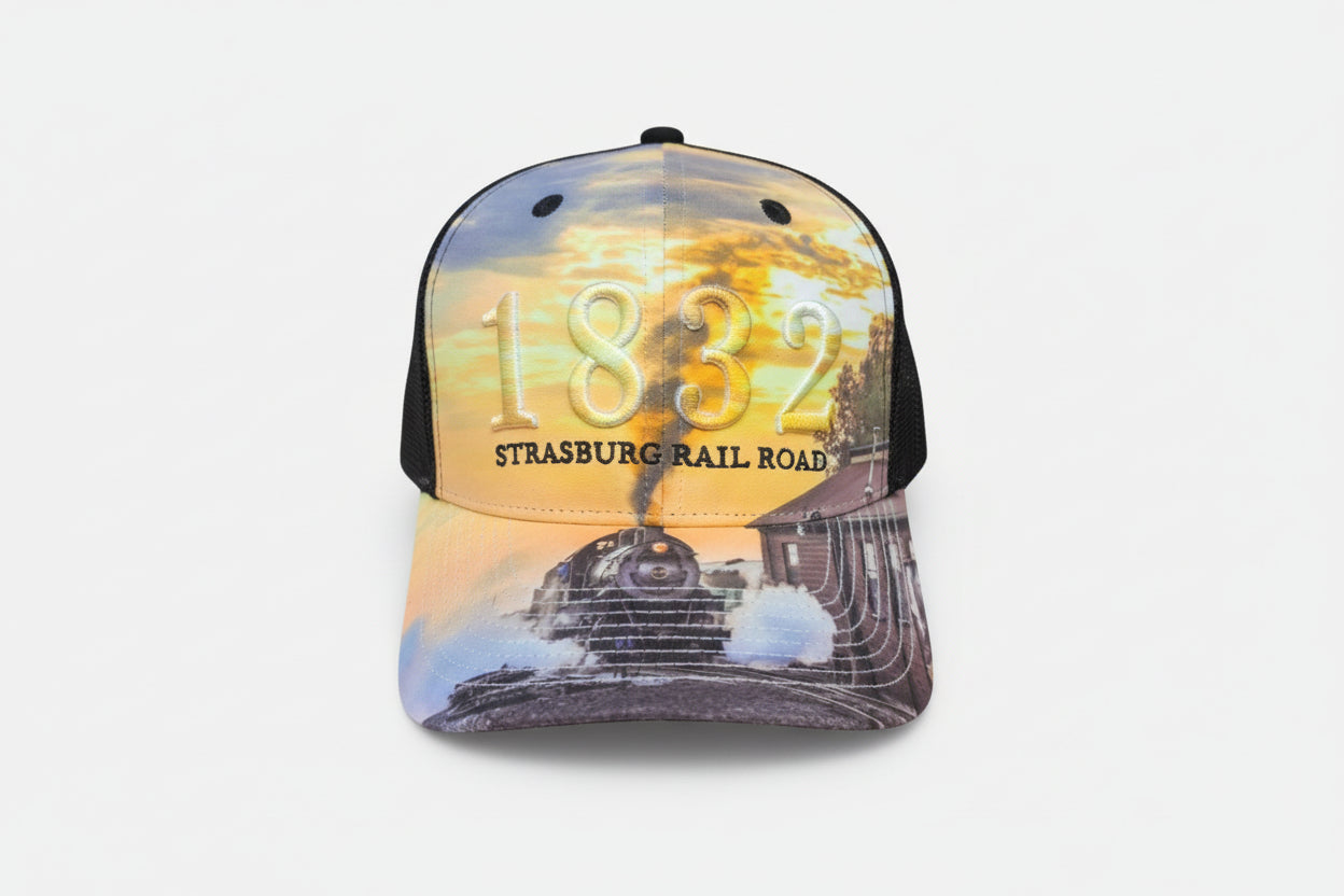 SRR - Full Color Baseball Cap - Black/Yellow – Retail at Strasburg Rail ...