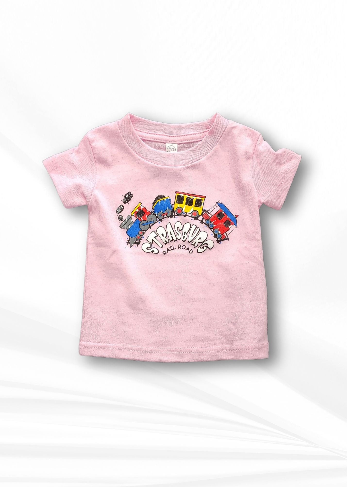 S/S T-Shirt SRR Train Arc Pink – Retail at Strasburg Rail Road