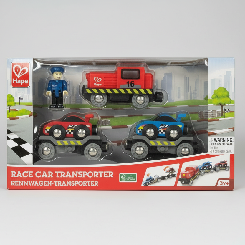 Race Car Transporter (Hape) – Retail at Strasburg Rail Road