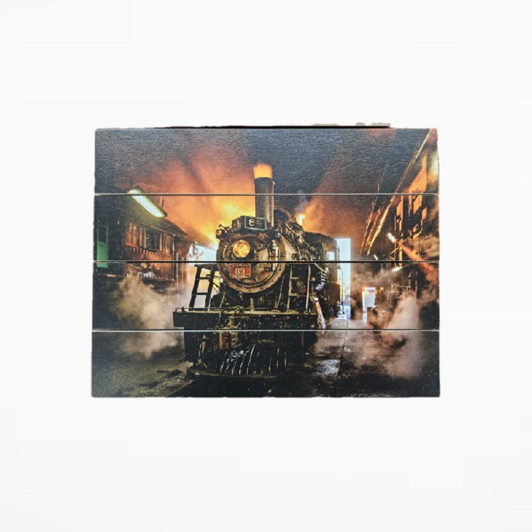 Rustic Pallet Art Engine 89 Red Hot – Retail at Strasburg Rail Road